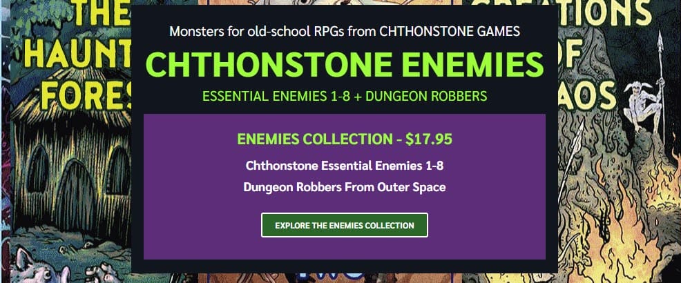 Chthonstone Essential Enemies bundle: Weird monsters for Old-School ...