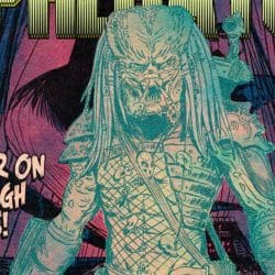Check out this very cool 'Predator' poster art in retro comic book style