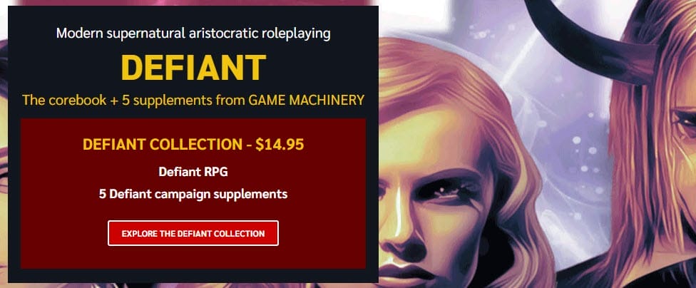 Defiant: The adult-leaning supernatural TTRPG of court politics ...