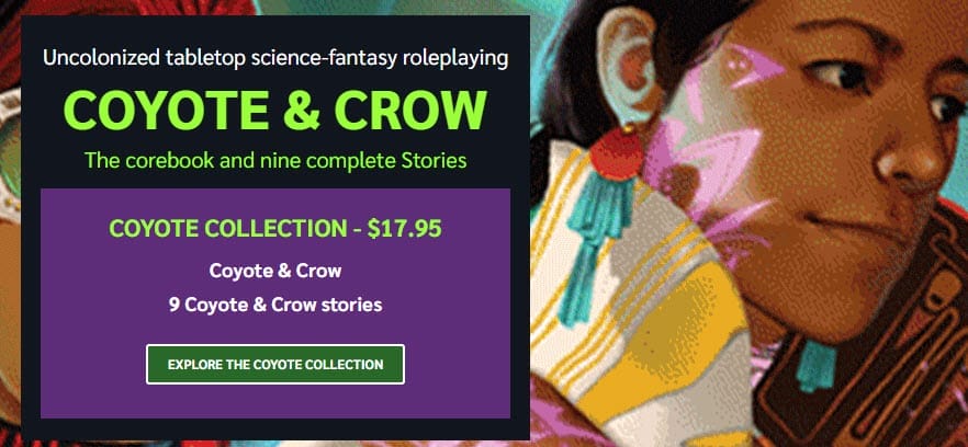 Bundle Alert: Coyote & Crow tabletop science-fantasy roleplaying