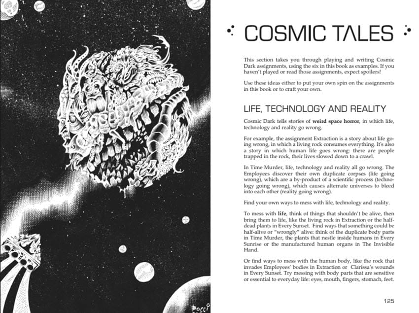 From Cthulhu Dark to Cosmic Dark: Weird space horror TTRPG