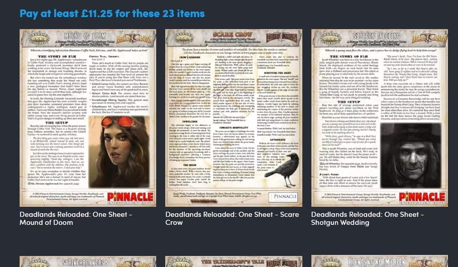 Deadlands: Reloaded bundle: The weird west TTRPG powered by Savage Worlds is a Humble deal