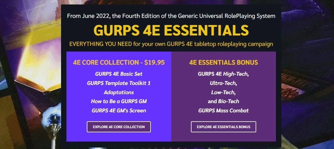 GURPS bundle! Core rules, supplements and 120+ Pyramid magazines