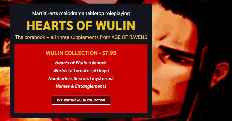 Deal Alert: The complete Hearts of Wulin RPG line is now in a bundle