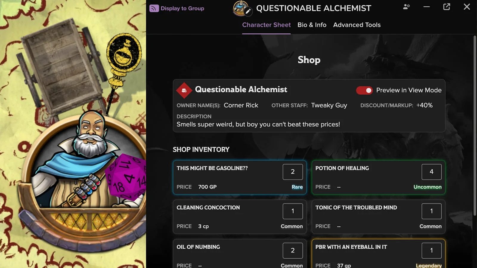 Roll20 unveils D&D 2024 Loot Manager in early access for Pro Subscribers