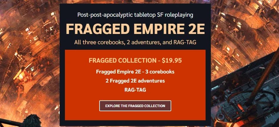 Explore a post-human future with the Fragged Empire 2E bundle deal