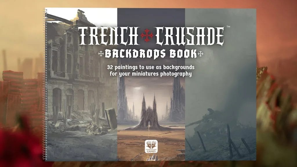 Handiwork Games brings grimdark Trench Crusade photo backdrops to Kickstarter