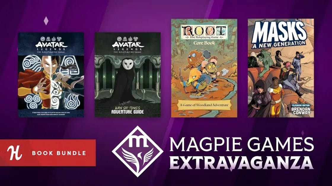 Magpie Games offers Avatar Legends and Root in a tasty TTRPG Humble Bundle